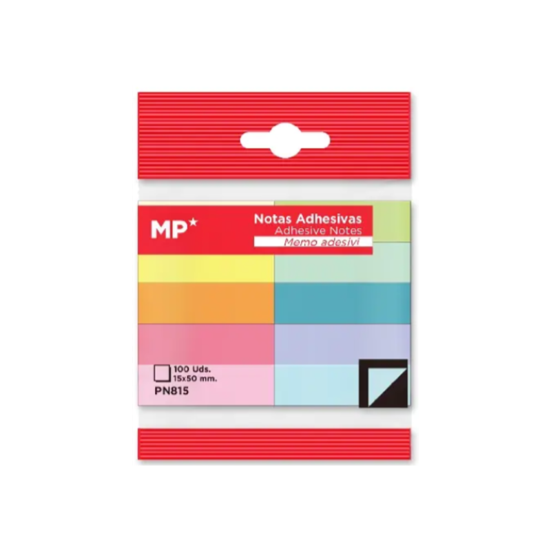 Notas adhesivas 10 colores tipo "posits"